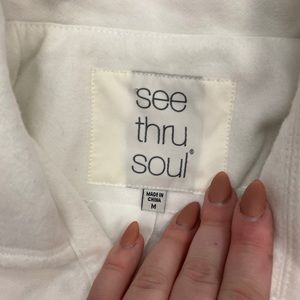 See Thru Soul | Jackets & Coats | See Thru Soul Coat | Poshmark